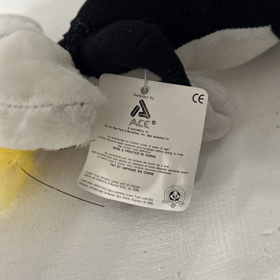 Vintage Looney Tunes Sylvester the Cat 9” Plush Eating Tweety Bird ...