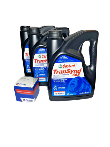 Allison TranSynd TES 668 Full Synthetic Transmission Fluid and Spin On ...