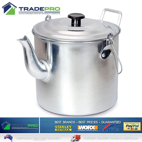 Billy Teapot 2.8L Camp Fire Water Boiler Aluminium Boil Pot Camping ...