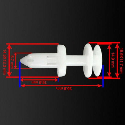 100x Nylon Roof Trim Door Panel Clips Rivet Retainer for GMC Jimmy ...