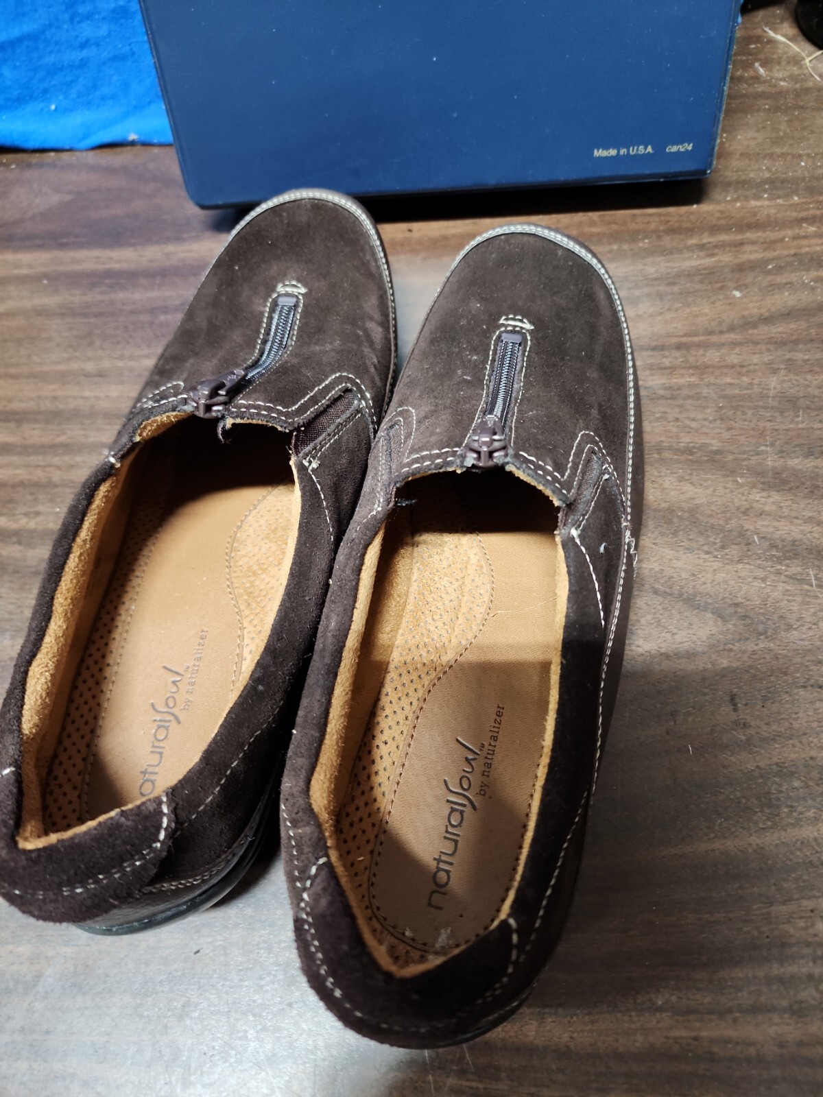 Natural Soul By Naturalizer Women’s Brown Suede Walking Shoes Size 11M ...