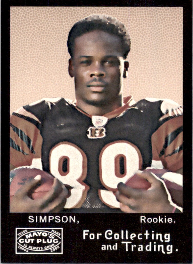 2008 Mayos Cut Plug Jerome Simpson Rookie Cincinnati Bengals #239 | eBay