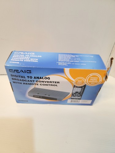 Craig Digital To Analog Broadcast Converter Box W/ Remote CVD508 | eBay