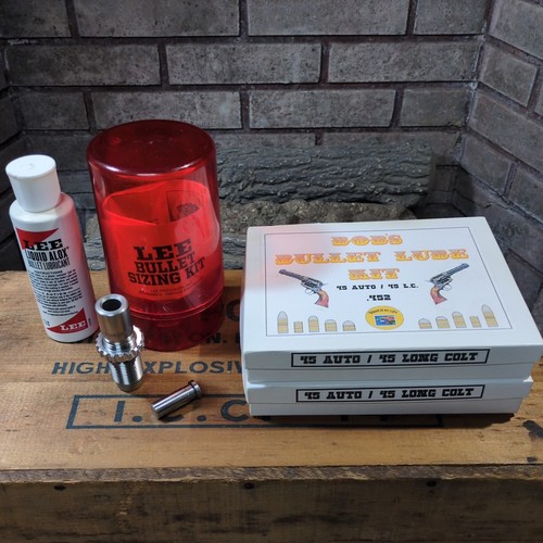 Lee Precision .454 Bullet Sizing Die Kit With Liquid Alox and .452 Lube ...