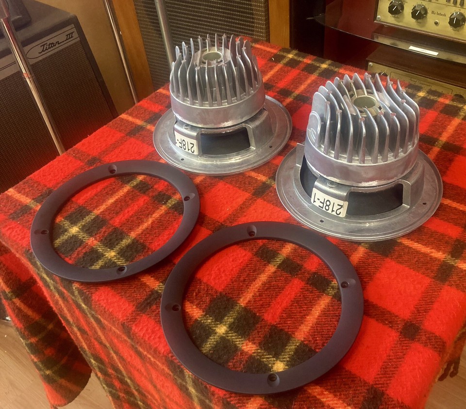JBL 218F-1 8” Woofers LSR28P LSR6328P with Mounting Rings Fully Tested ...
