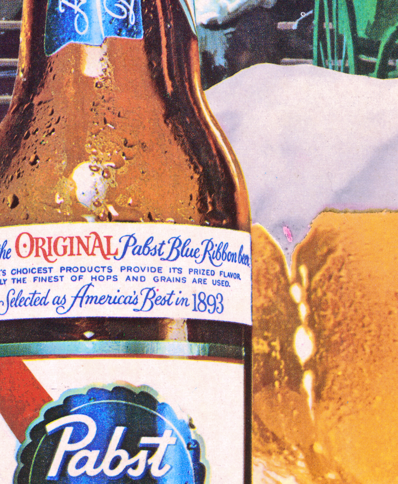 PABST BLUE RIBBON BEER ADVERTISING POSTER | eBay