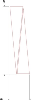 Long Thin Triangles 3.2x16.5 And 3x16 | eBay