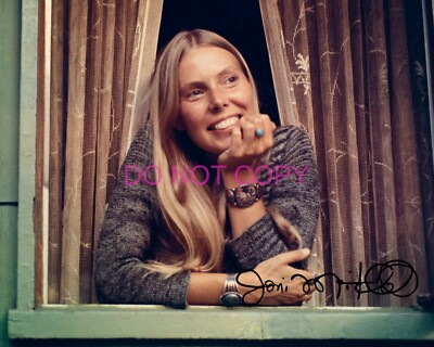 Joni Mitchell SIGNED 8x10 REPRINT photo Singer Bob Dylan Folk Grammy ...