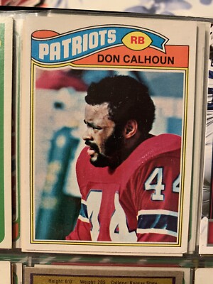 3 Don Calhoun PATRIOTS football cards | eBay