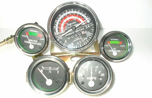 Massey Ferguson Tractor Gauge Kit + Tachometer Anti Clockwise-35 133 ...