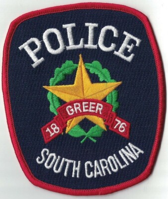 Greer Police Patch South Carolina SC | eBay
