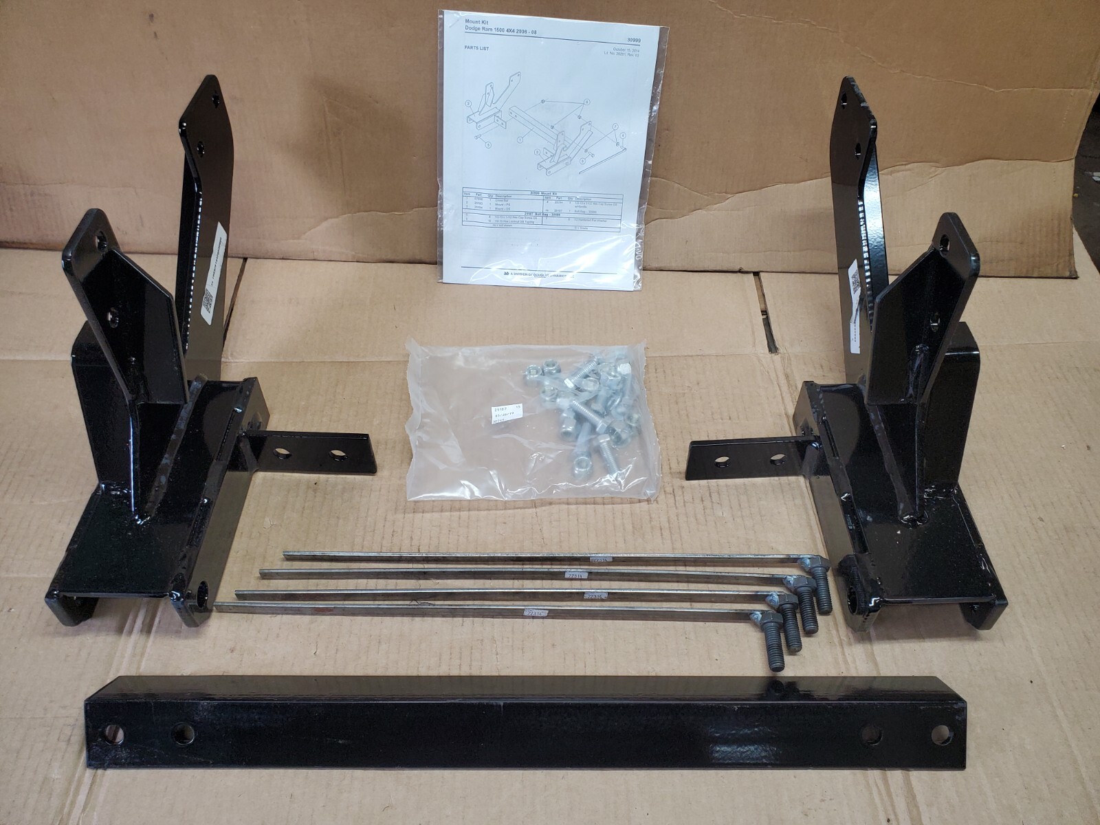 2006-2008 Dodge Ram 1500 Western Ultramount Snow Plow Mount snowplow ...