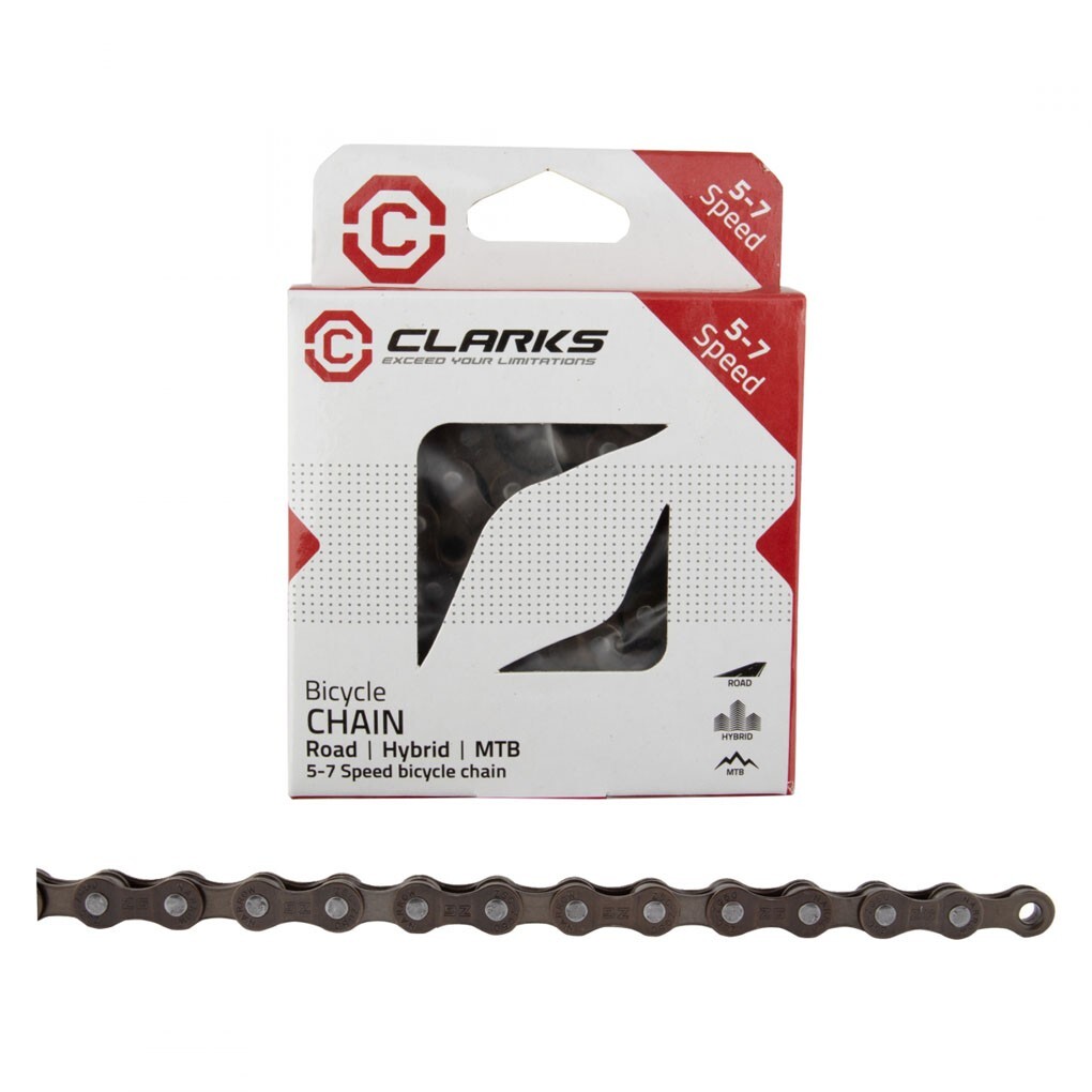 Clarks Standard Range Chain 5/6/7 Spd 116 Links Quick Link Nickel ...