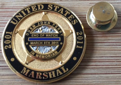 USMS - US Marshals Service Commemorative DUSM John Perry Lapel Pin | eBay