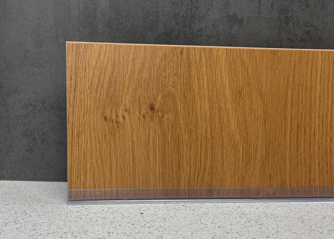 2m Winchester Oak Plinth & 2m PVC Plinth SEALING STRIP 18mm Panel | eBay
