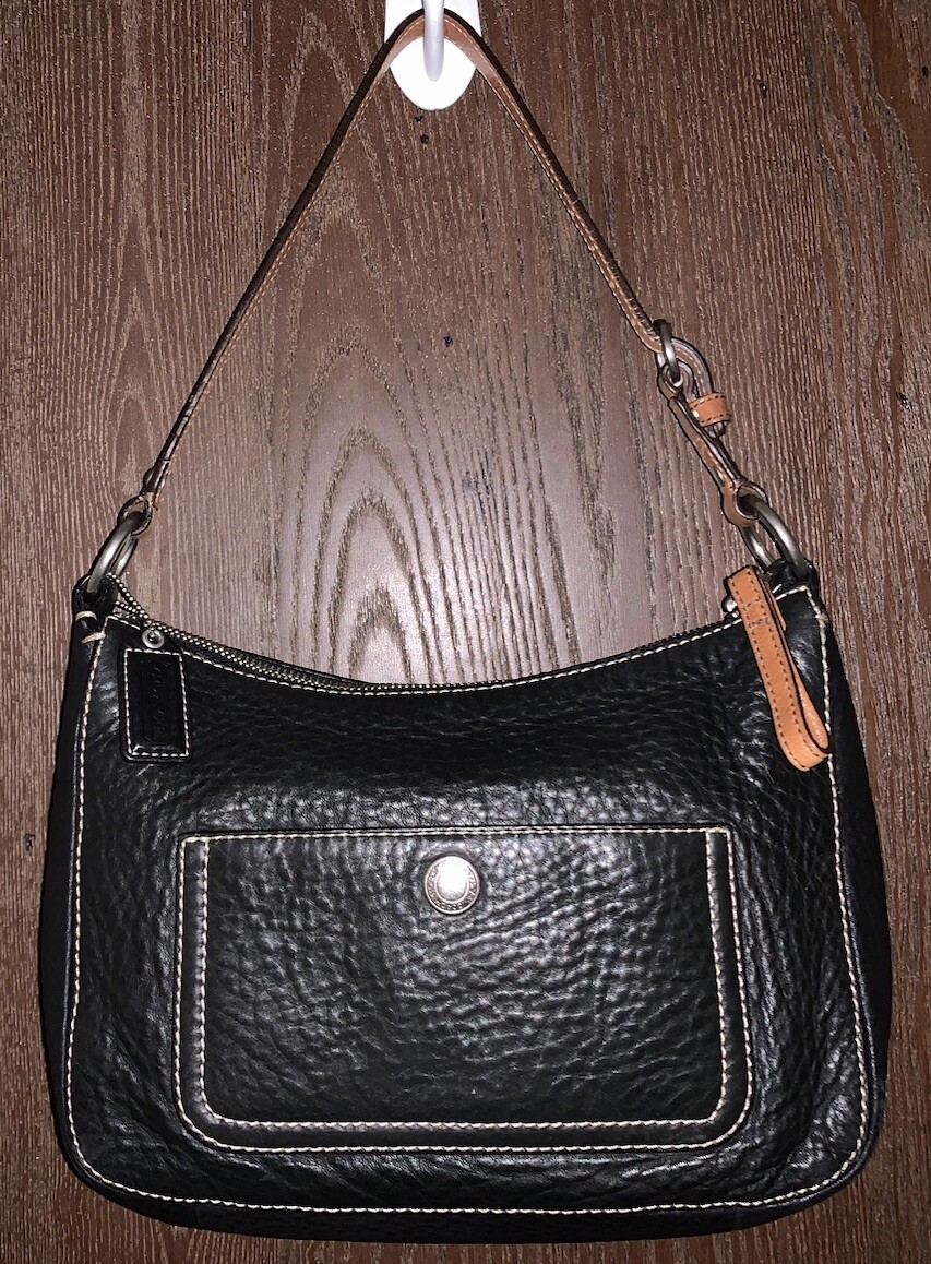 Original COACH Chelsea Pebbled Leather Black C0782-F1… - Gem