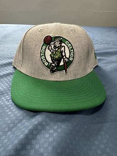 New Era 59Fifty Men's Hat NBA Boston Celtics Grey/Green Fitted Cap 7 3/ ...