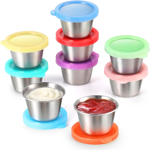 9X2.5 Oz Salad Dressing Container to Go, Fits in Bento Box for Lunch ...