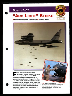 "ARC LIGHT STRIKE BOEING" Aircraft of World Spec Sheet Adventures in ...