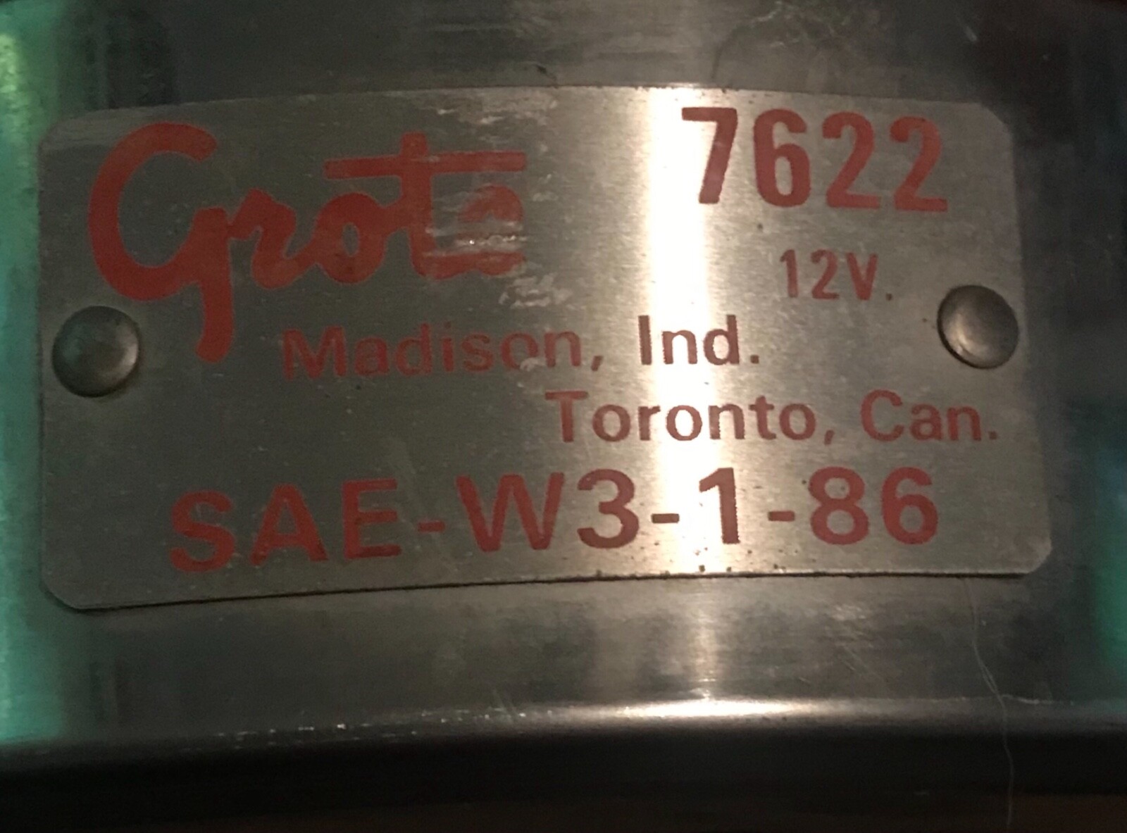 GROTE model 7622 Light in working order, see video | eBay