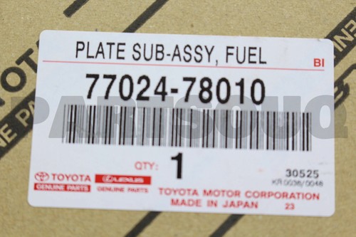7702478010 Genuine Toyota PLATE SUB-ASSY, FUEL SUCTION 77024-78010 | eBay