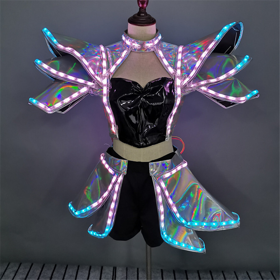 Glow Lights For Costumes 1pc Led Light Colorful Glowing Wings Cape