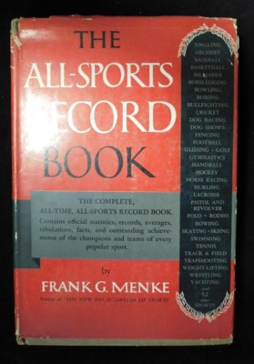 The All-Sports Record Book 1950 Hardcover Book By Frank G. Menke W ...