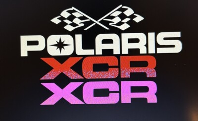 Polaris XCR 1995 Triple 440 600 Seat Decals Iron On Snowmobile | eBay