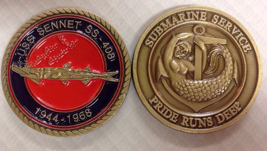 USS Sennet SS 408 Submarine Coin Sub Mermaid USN | eBay