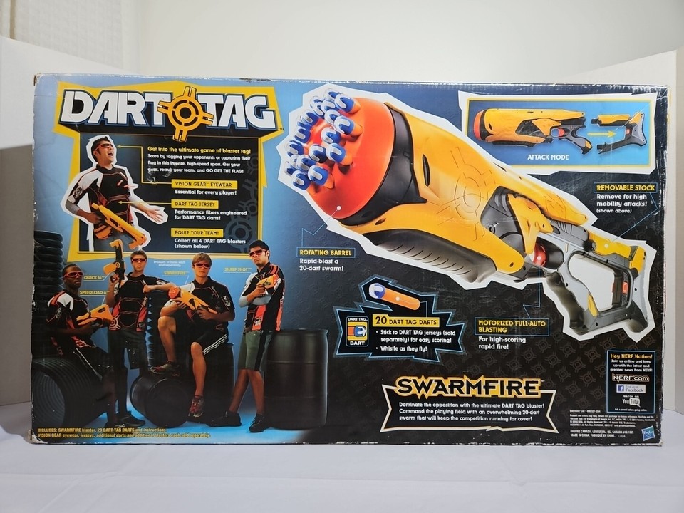 NERF Dart Tag Swarmfire Blaster #28509 NEW In Box (2010) | eBay