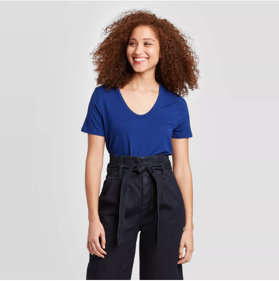 Women's Short Sleeve Scoop Neck T-Shirt - A New Day - Various Selections - C518 | eBay