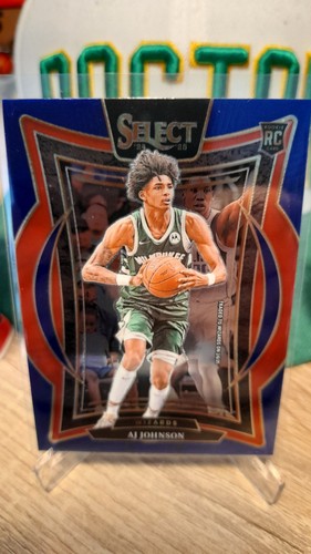 2024-25 Panini Select Basketball AJ Johnson Rookie Card Concourse Blue ...