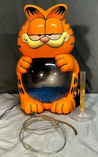 Vintage Lighted Garfield 2 Gallon Fishbowl Tank w/ Accessories | eBay