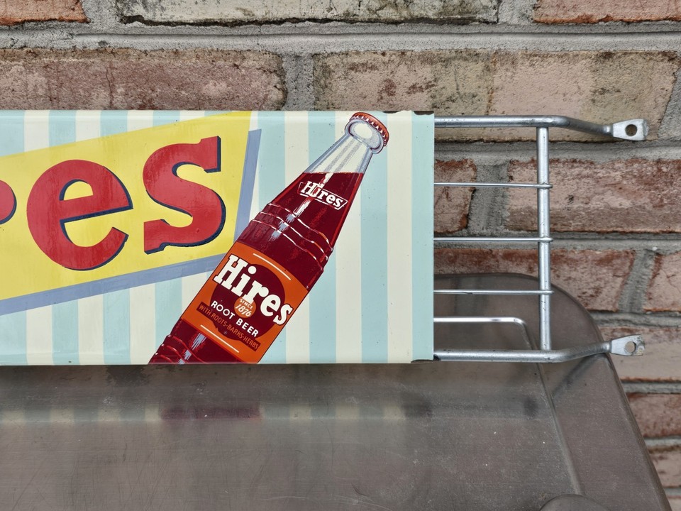 Vintage "ask for Hires" Root Beer Advertising Soda Door Pull Push Bar ...