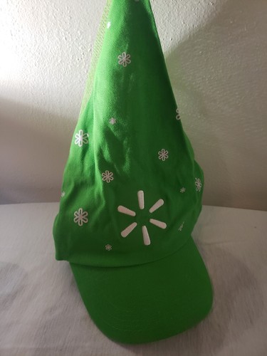 [WALMART] Associate Green Santa Elf Hat, Adjustable Trucker Cap ...