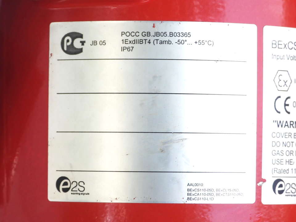 E2S BExCS110-05D XENON SOUNDER BEACON INDUSTRIAL SAFETY EXPLOSION PROOF ...