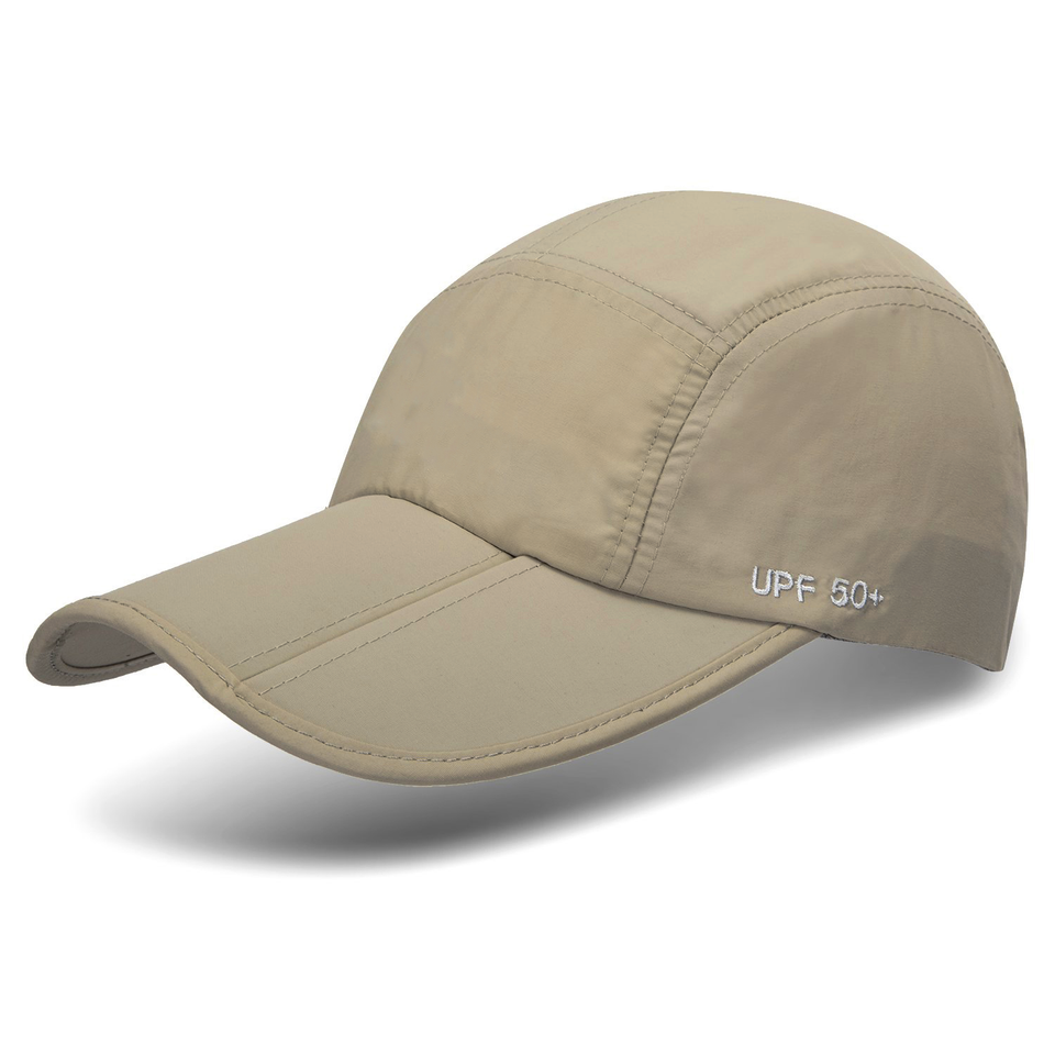UPF 50+ Foldable Baseball Cap Sun Protection Quick Dry Portable Folding ...