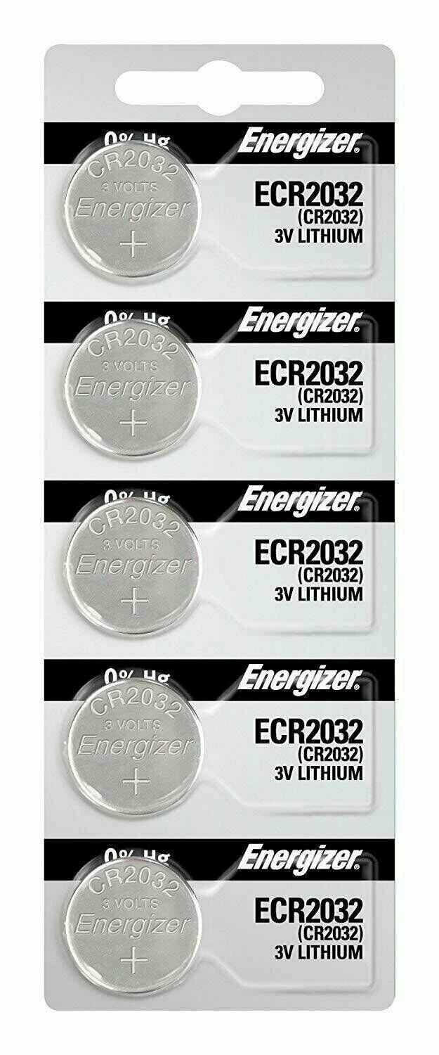 Lot of 2 PC ENERGIZER CR2032 WATCH BATTERIES 3V LITHIUM CR 2032 DL2032 ...