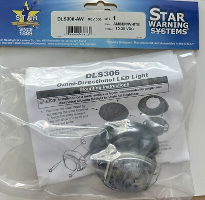 DLS306-AW Star Warning Surface Mount Omni Directional LED warn Light ...