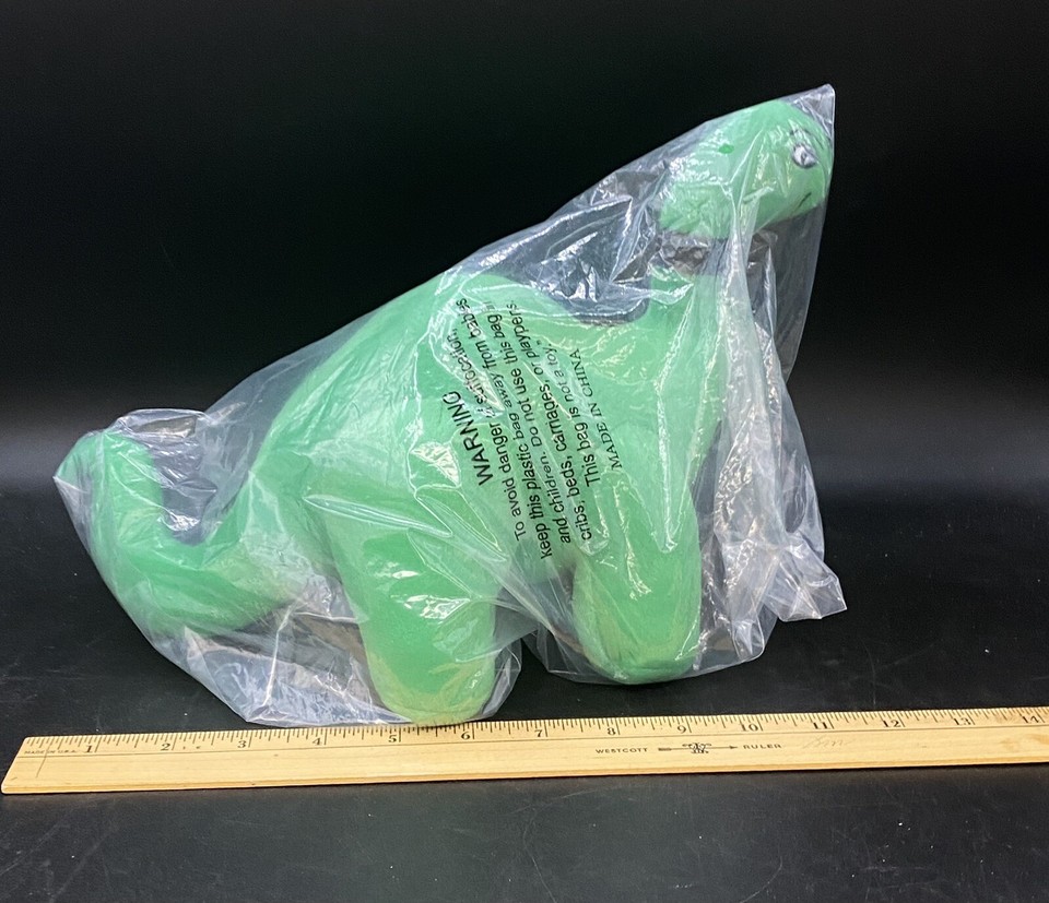 Sinclair Gas Dinosaur Plush Green Dino Stuffed Brontosaurus & Stress ...