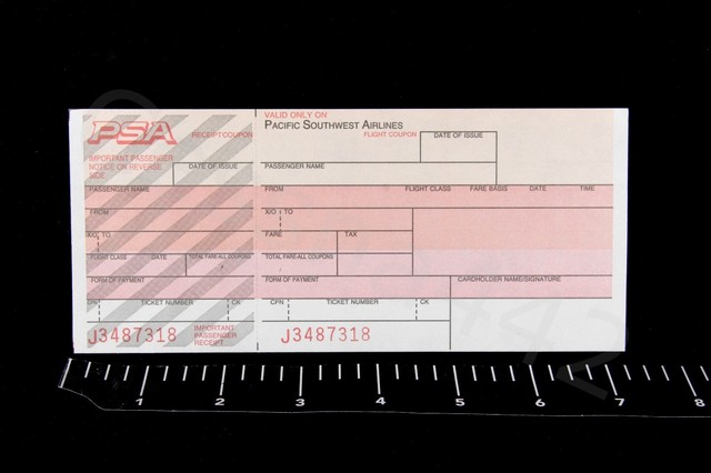 PSA Vintage Original Passenger Receipt Pacific Southwest Airlines 1982 Fare Gift EBay psa-vintage-original-passenger-receipt-pacific-southwest-airlines-1982-fare-gift-ebay