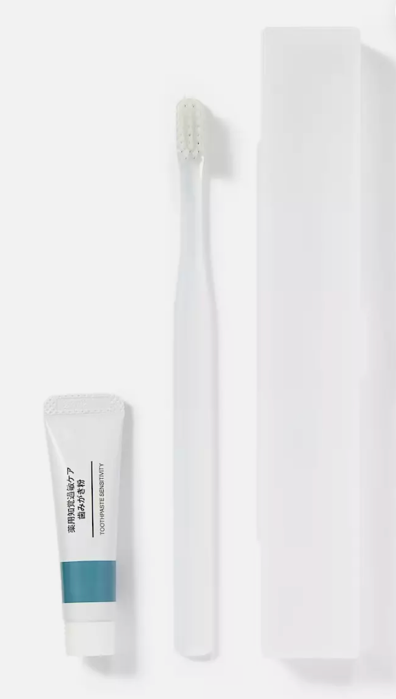 Muji Portable Toothpaste + Toothbrush + Case set | eBay