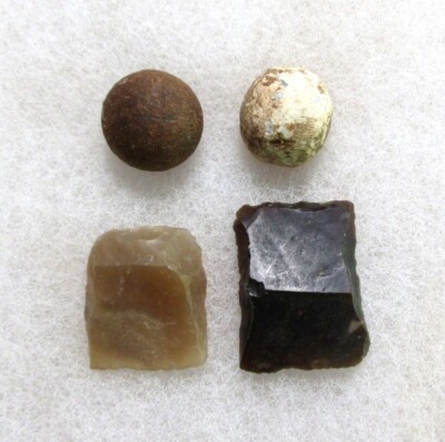 Dug Musket Ball Lot - Small Shot & Gun Flints | eBay