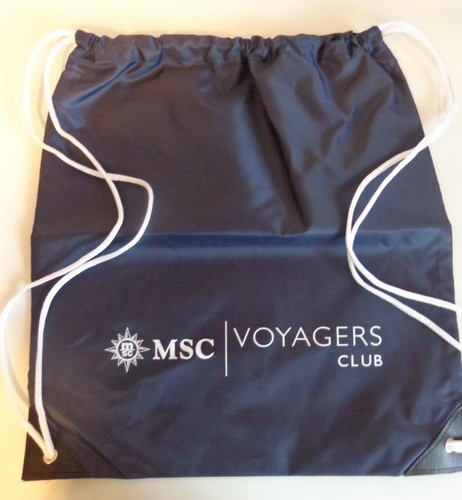 MSC Cruises Voyagers Club Drawstring Backpack New | eBay