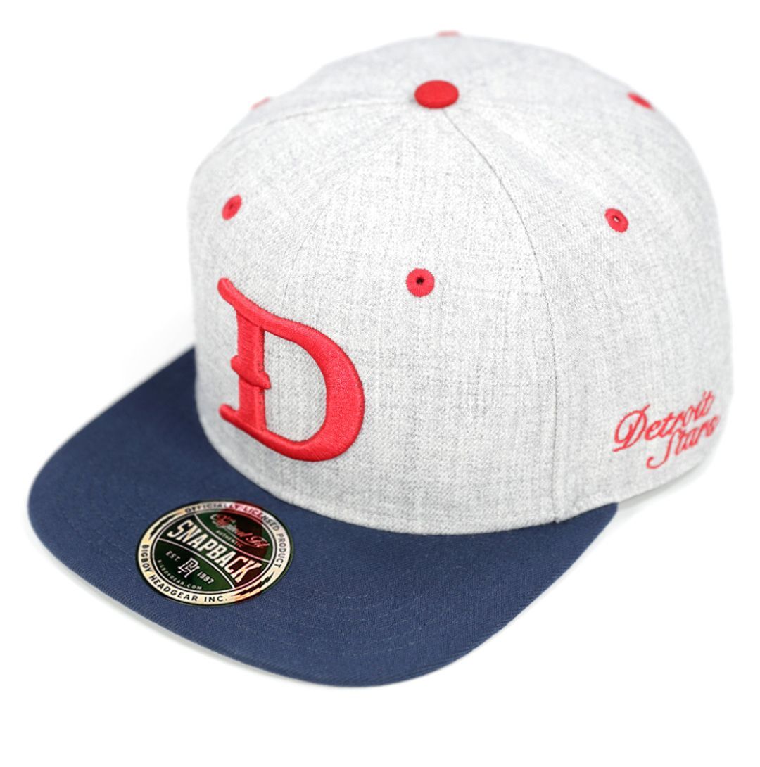 NLBM Negro Leagues M41 Detroit Stars Snapcap Cap Gray | eBay