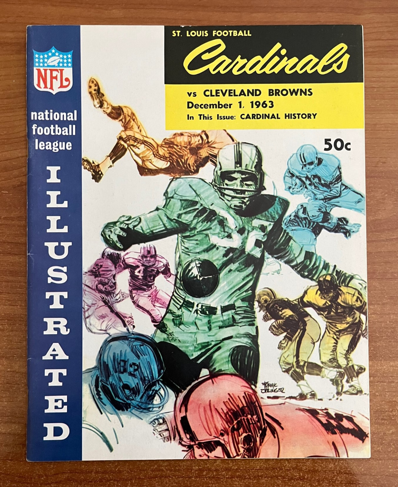 JIM BROWN 2 TDS 179 YDS CLEVELAND BROWNS @ ST. LOUIS CARDINALS 1963 NFL ...