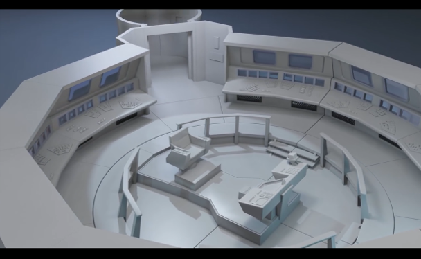 Star Trek TOS Bridge 3D Printed 1:32 Kirk Spock McCoy Uhura Sulu Chekov ...