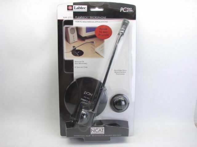 Labtec Am-252 FlexNeck Microphone Uni-directional NCAT Noise Cancelling ...