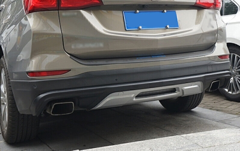 For Chevy Equinox 2.0T 2018-2023 Silver Rear Bumper Diffuser Spoiler ...