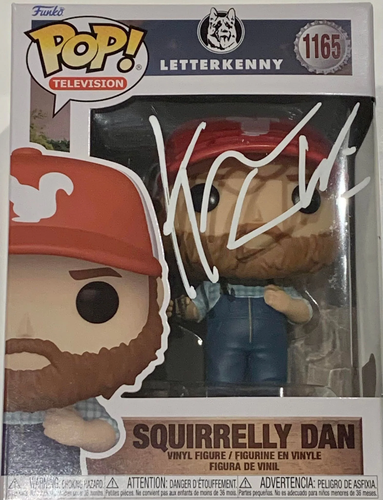 Letterkenny K. Trevor Wilson Autographed Squirrelly Dan Funko Pop ...